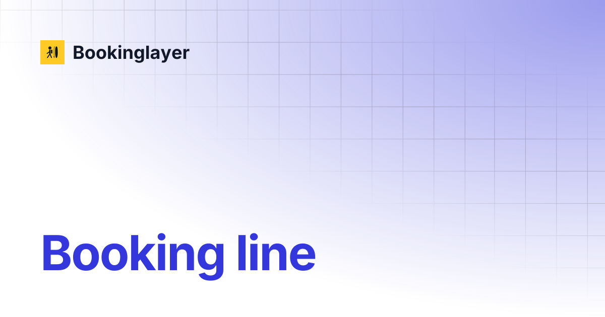 Booking line | Bookinglayer